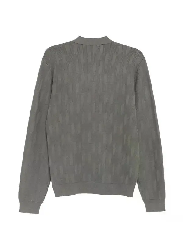 Karl Lagerfeld Monogram Zipped Sweater