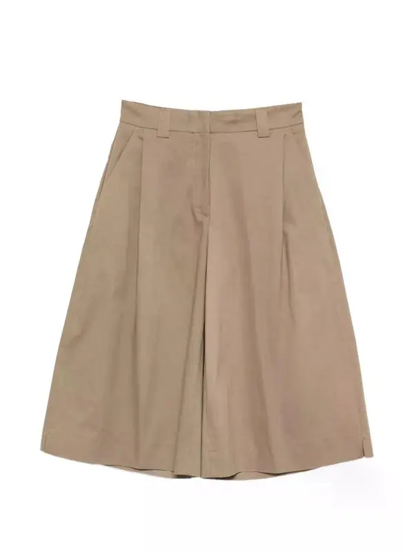 THELATEST Pleated Shorts - Brown