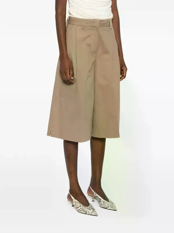 THELATEST Dakota Wide-leg Shorts - Neutrals