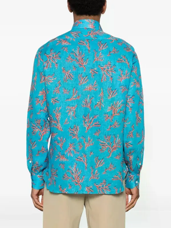 Isaia Patterned Shirt