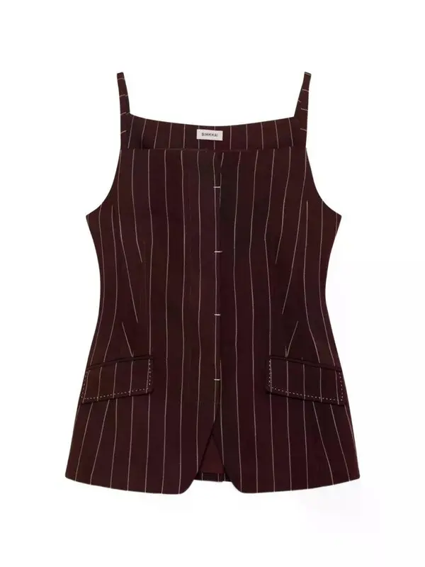 Simkhai Striped Top - Red
