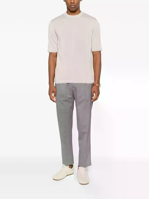 BRIGLIA 1949 Drawstring-waistband Trousers - Grey