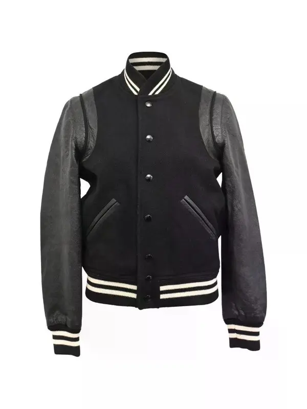 Saint Laurent Striped Bomber Jacket