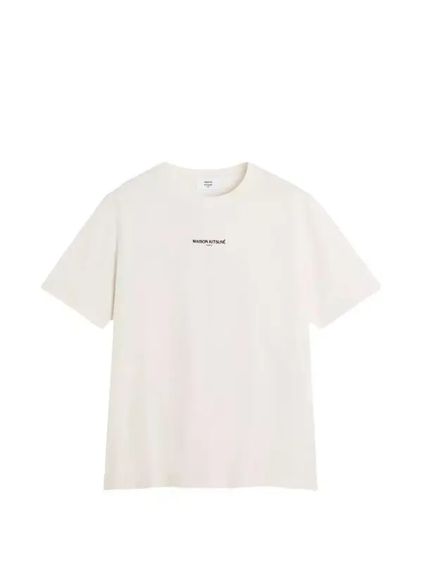 Maison Kitsuné Logo Embroidered T-shirt