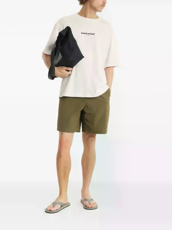 Maison Kitsuné Logo Embroidered T-shirt