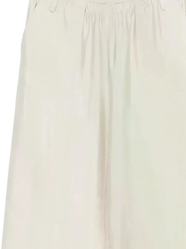 ALYSI Elasticated-waistband Wide Leg Trousers - Neutrals