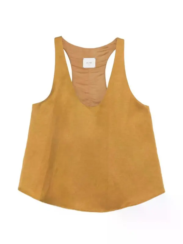 ALYSI V-neck Racerback Top