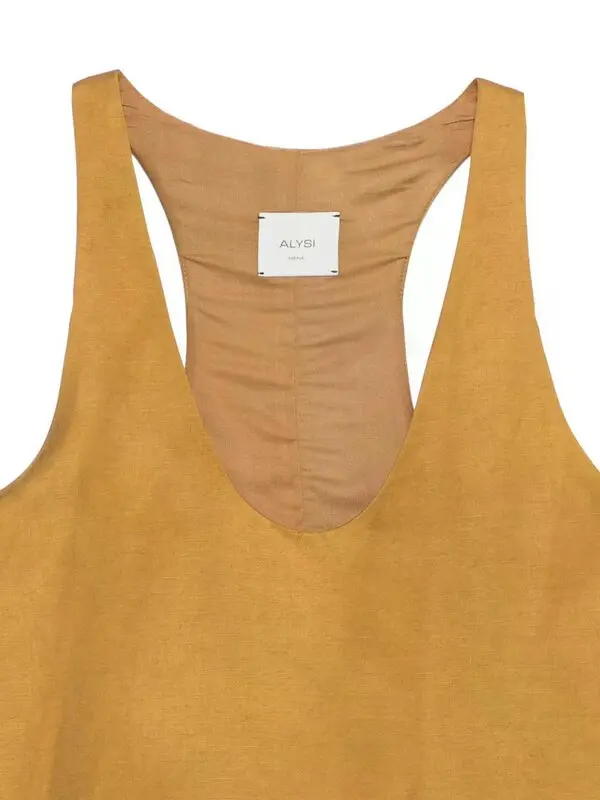 ALYSI V-neck Racerback Top