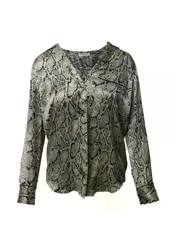 Equipment Snake-skin Print Blouse