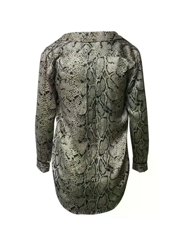 Equipment Snake-skin Print Blouse