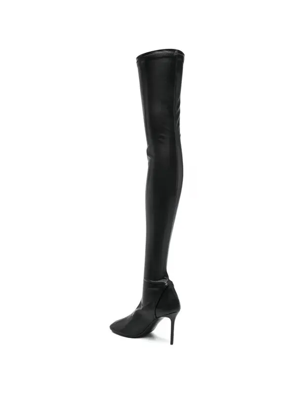 COURREGES Oblique Knee-high Boots - Black