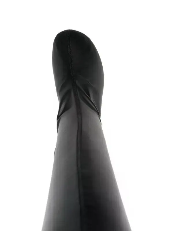 COURREGES Oblique Knee-high Boots - Black