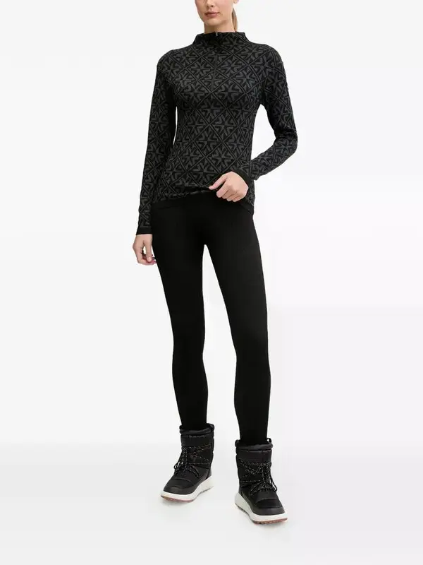 NEWLAND Geometric-pattern Zip-front Sweatshirt
