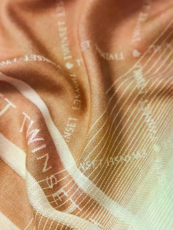 TWINSET Logo-detail Pattern Scarf