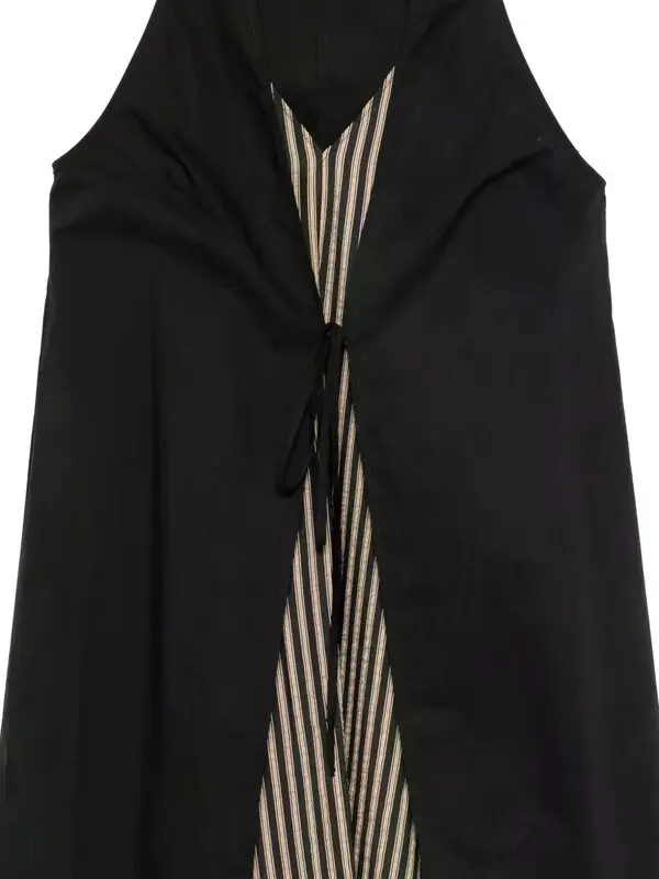 ALYSI Striped Tie-fastening Midi Dress