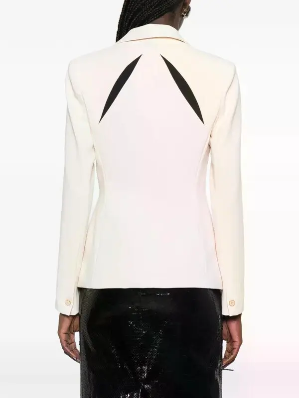 Elisabetta Franchi Cut-out Button Blazer