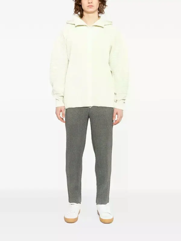 Issey Miyake Wickerwork Pleated Jacket - Neutrals