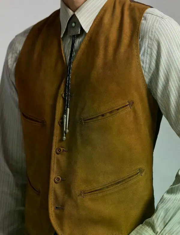 Ralph Lauren Suede Waistcoat