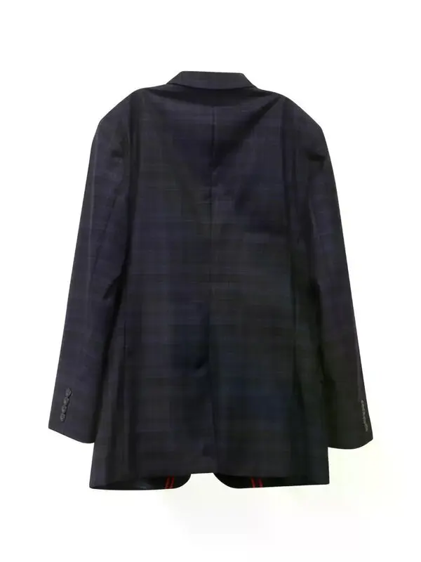 BOSS Plaid-pattern Single-breasted Blazer