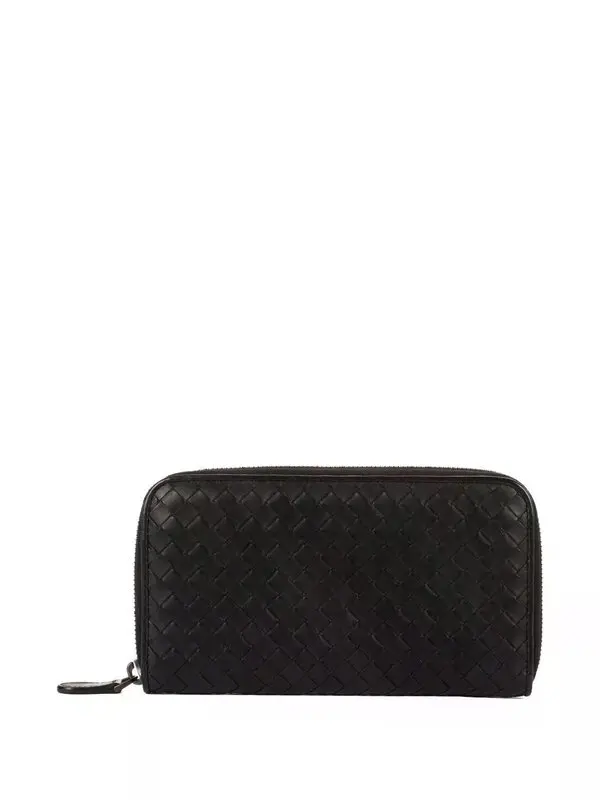 Bottega Veneta Zip-up Wallet - Black