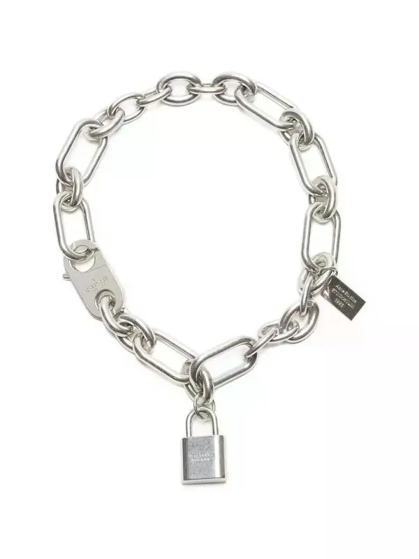 Acne Studios Padlock Chain Necklace - Silver