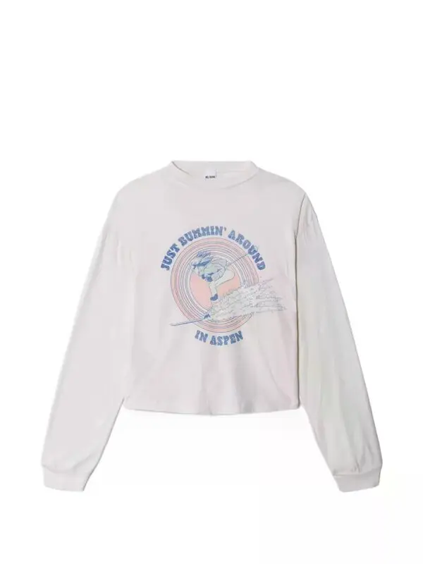 RE/DONE Boxy Graphic Long-sleeve Top