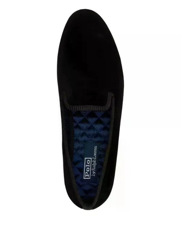 Polo Ralph Lauren Paxton Velvet Slippers - Black
