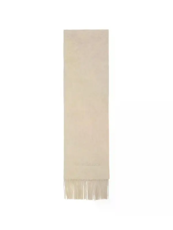 Acne Studios Oatmeal Fringed Scarf - Neutrals