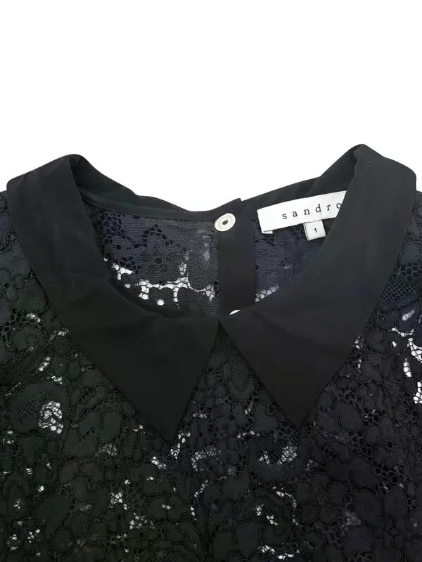 Sandro Lace Detailed Blouse