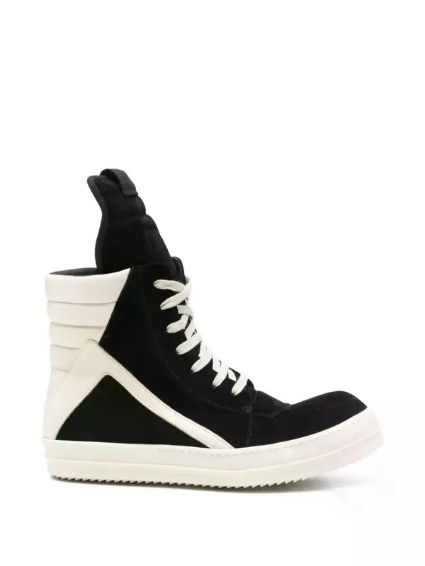 Rick Owens Geobasket High-top Leather Sneakers - Black