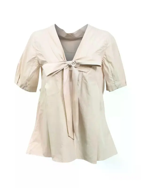 Marni Bow Pleated Top