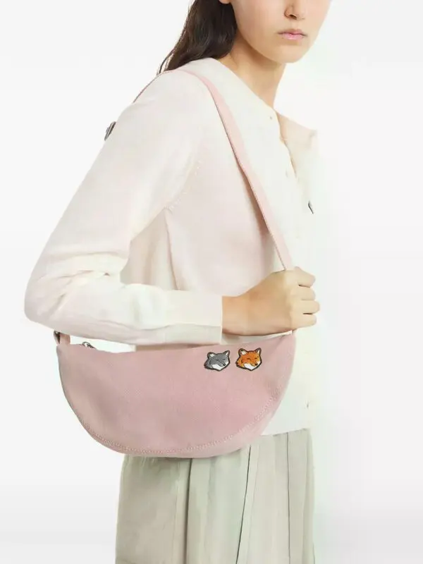 Maison Kitsuné Embroidered Shoulder Bag