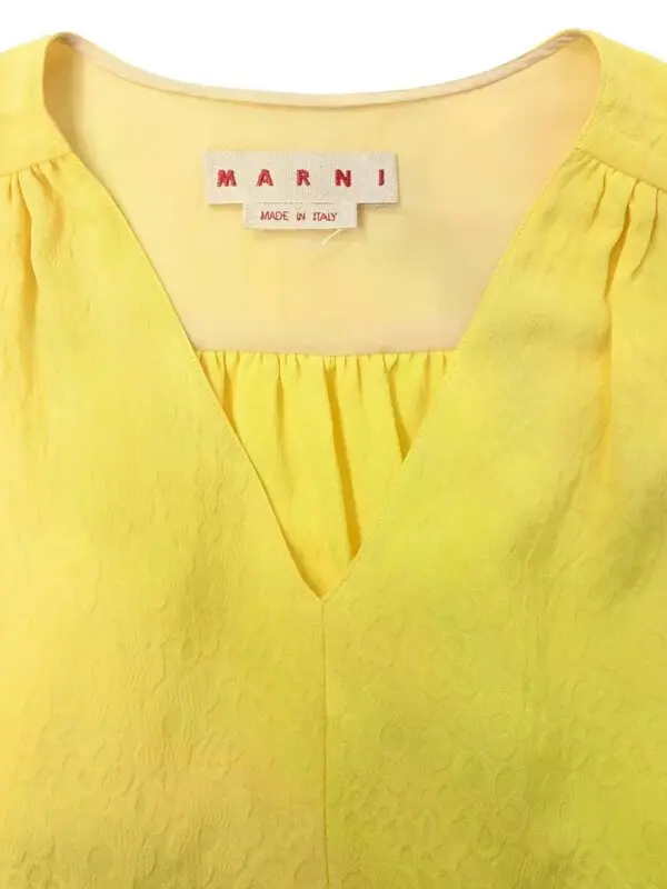 Marni Jacquard Ruched Top