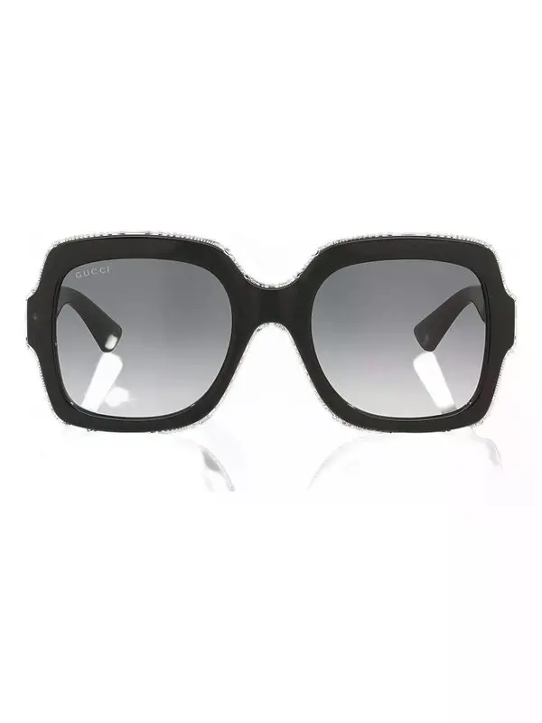 Gucci Geometric-frame Sunglasses - Black