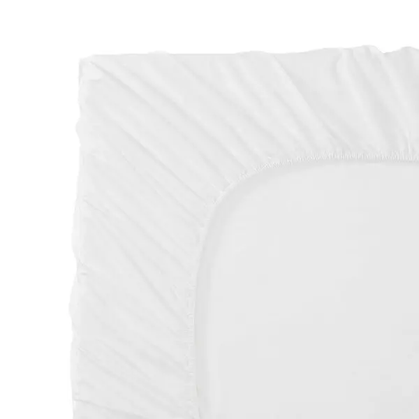 Vera Wang Solid Sateen T1000 4 Piece Sheet Set, King - White