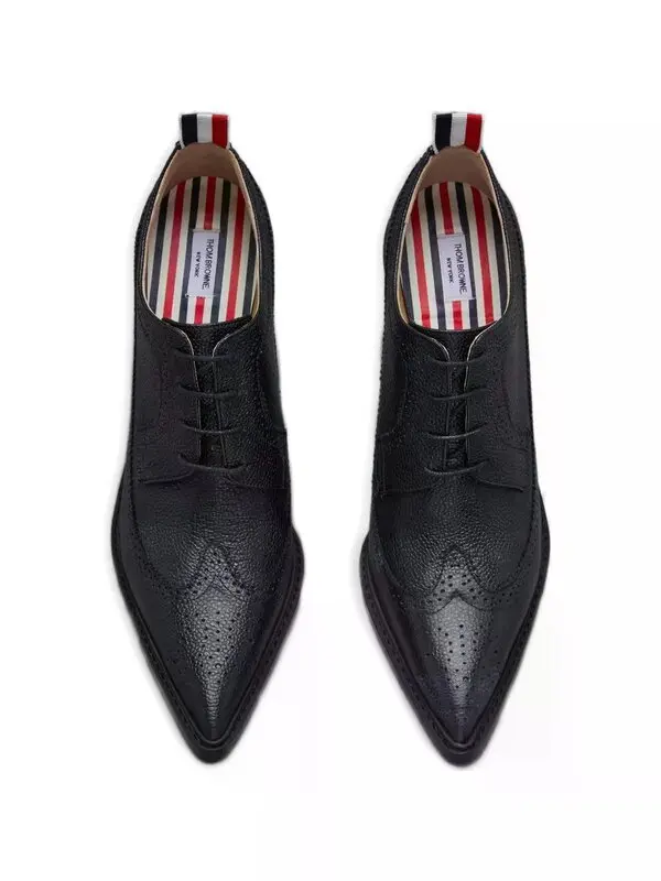 Thom Browne Pebble Grain Longwing Brogues With 105mm Heel