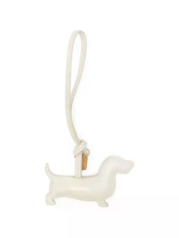 Thom Browne Dog-shape Stripe-detail Keyring