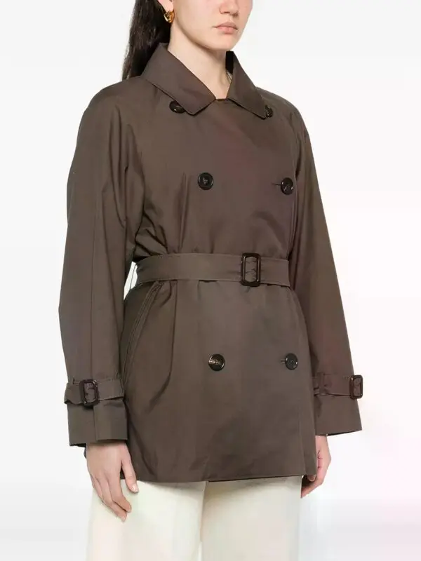 Max Mara Buttoned Belted Coat
