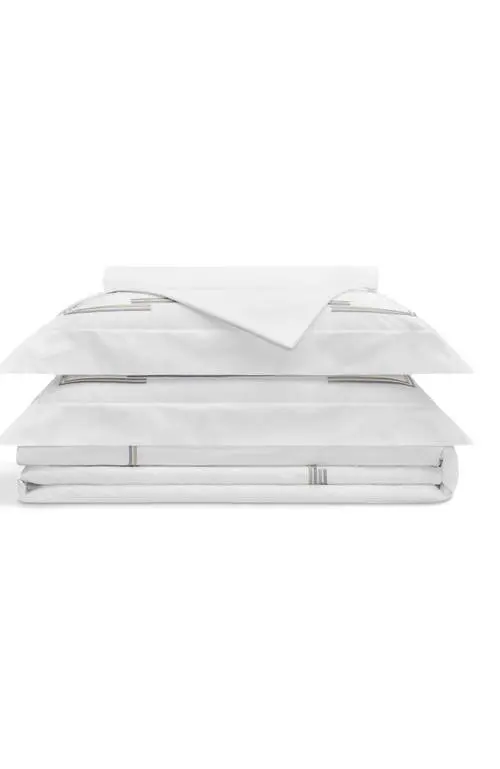 TOGAS Metalisi Embroidery Duvet Cover - White