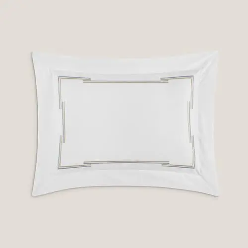 TOGAS Metalisi Embroidery Pillowcase - White