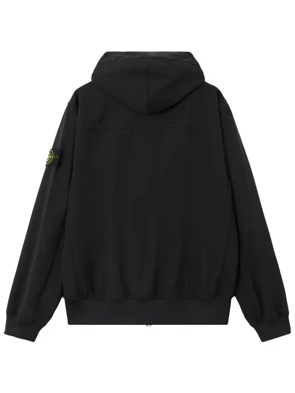 Stone Island Hooded Parka - Black