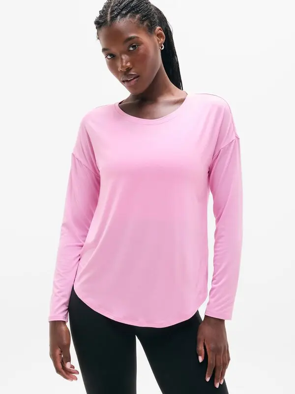 Athleta Relaxed Fit T-shirt - Waterlily