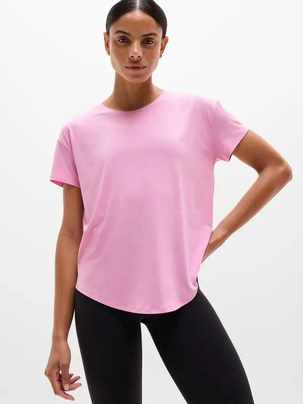 Athleta Relaxed Fit T-shirt - Waterlily