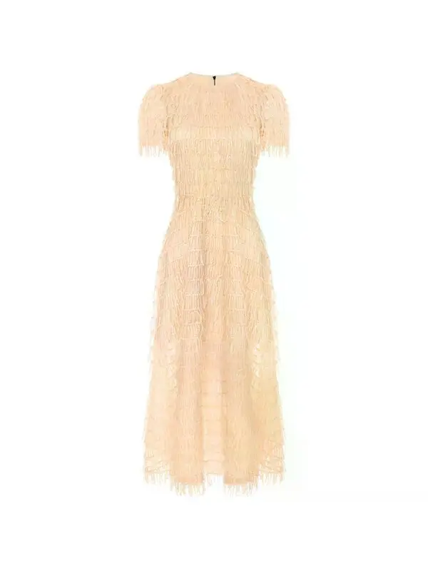 POST MERIDIEM Round-neck Midi Dress