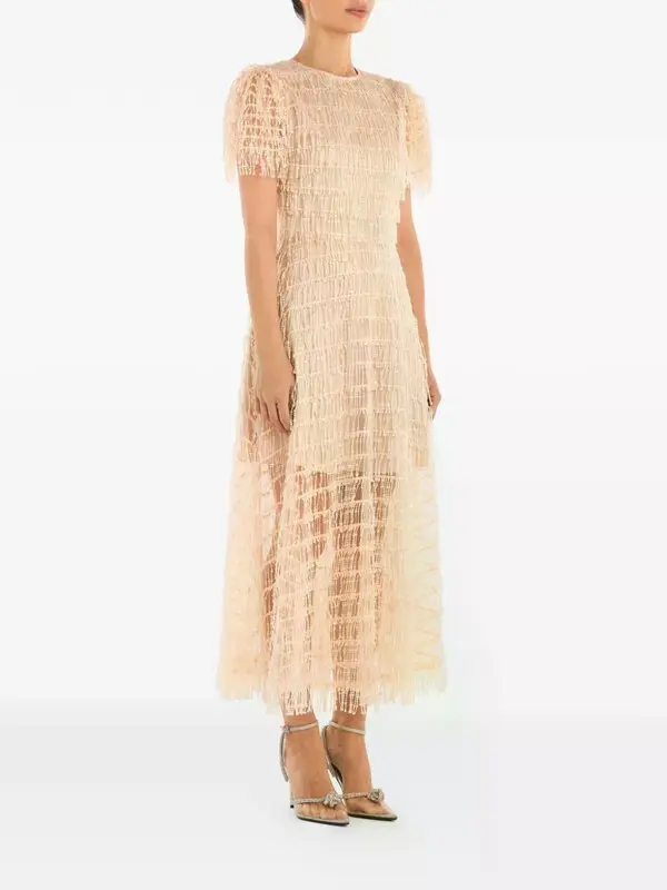 POST MERIDIEM Round-neck Midi Dress
