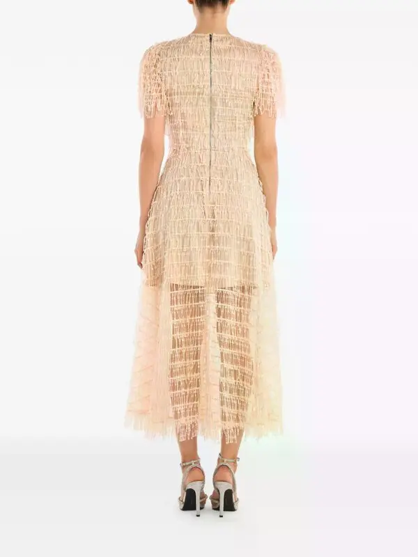 POST MERIDIEM Round-neck Midi Dress