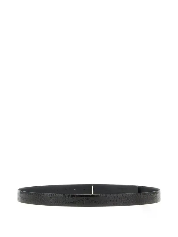 TOM FORD Reversible Python-print Buckle Belt - Brown