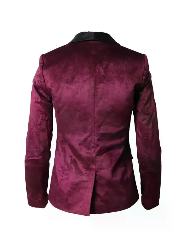 Tibi Velvet Contrasting Lapel Suit