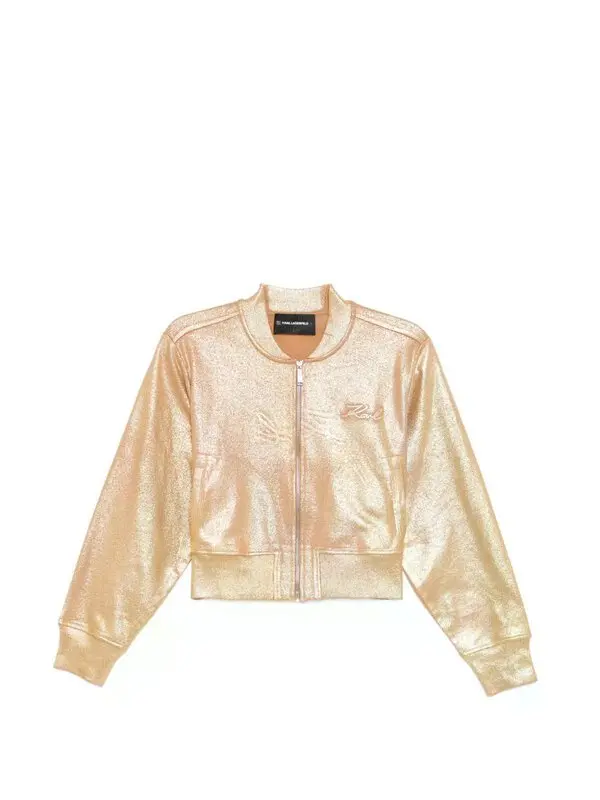 Karl Lagerfeld Coated Bomber Jacket