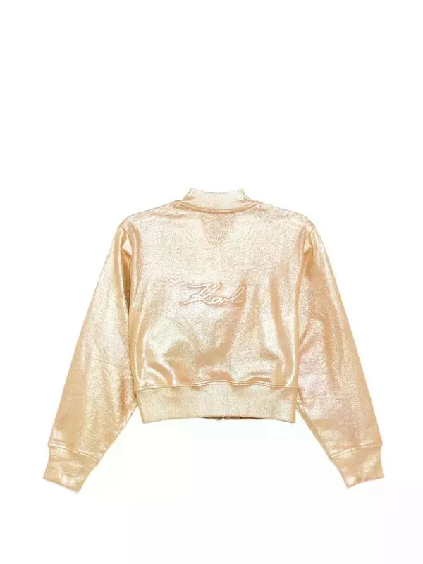 Karl Lagerfeld Coated Bomber Jacket